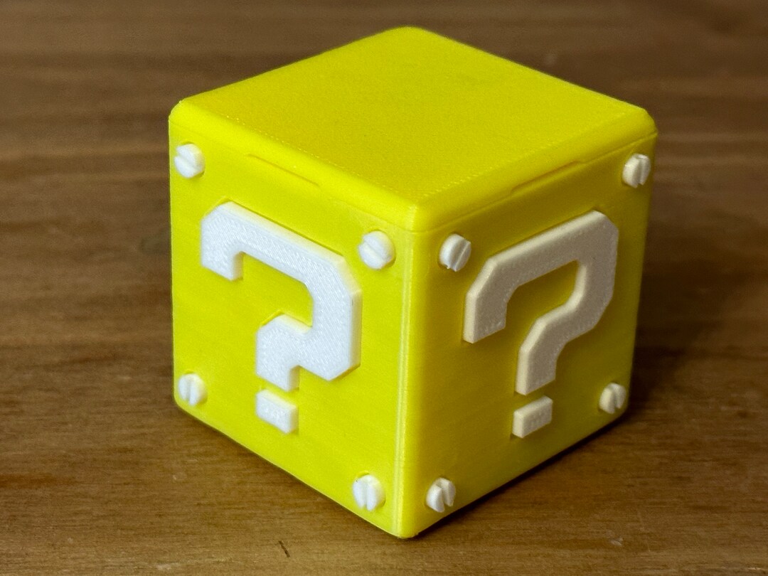 Custom Mario Question Block Nintendo Game and Microsd Card Storage - Etsy