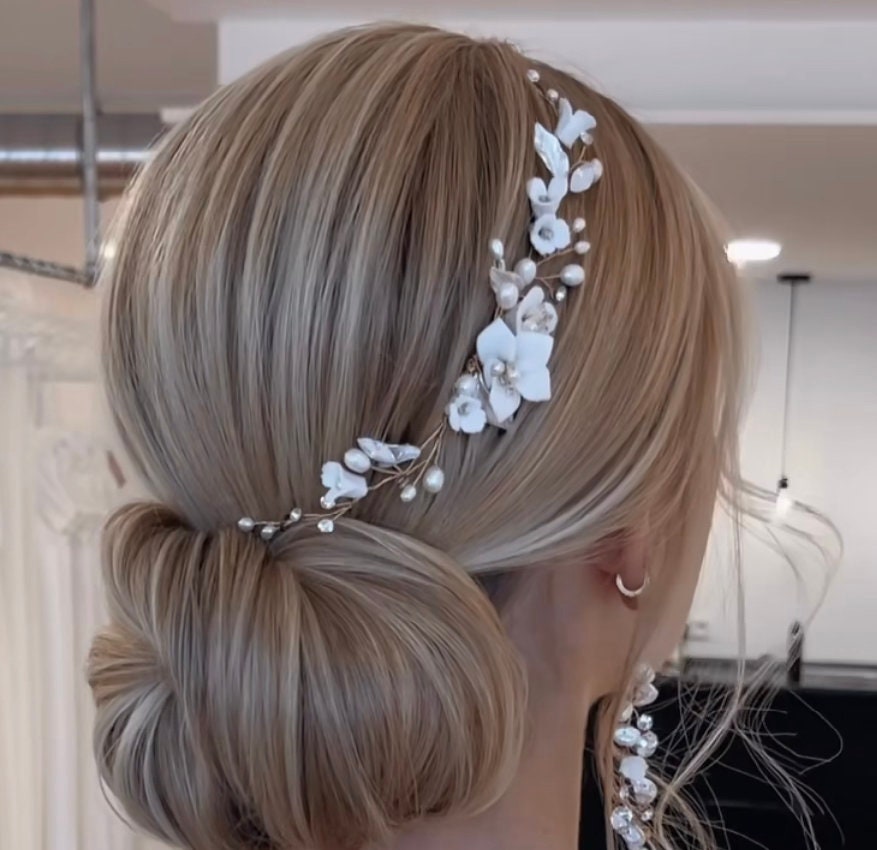 Wedding Hair Accessory With Pearls Pearl Bridal Hair Vine - Etsy