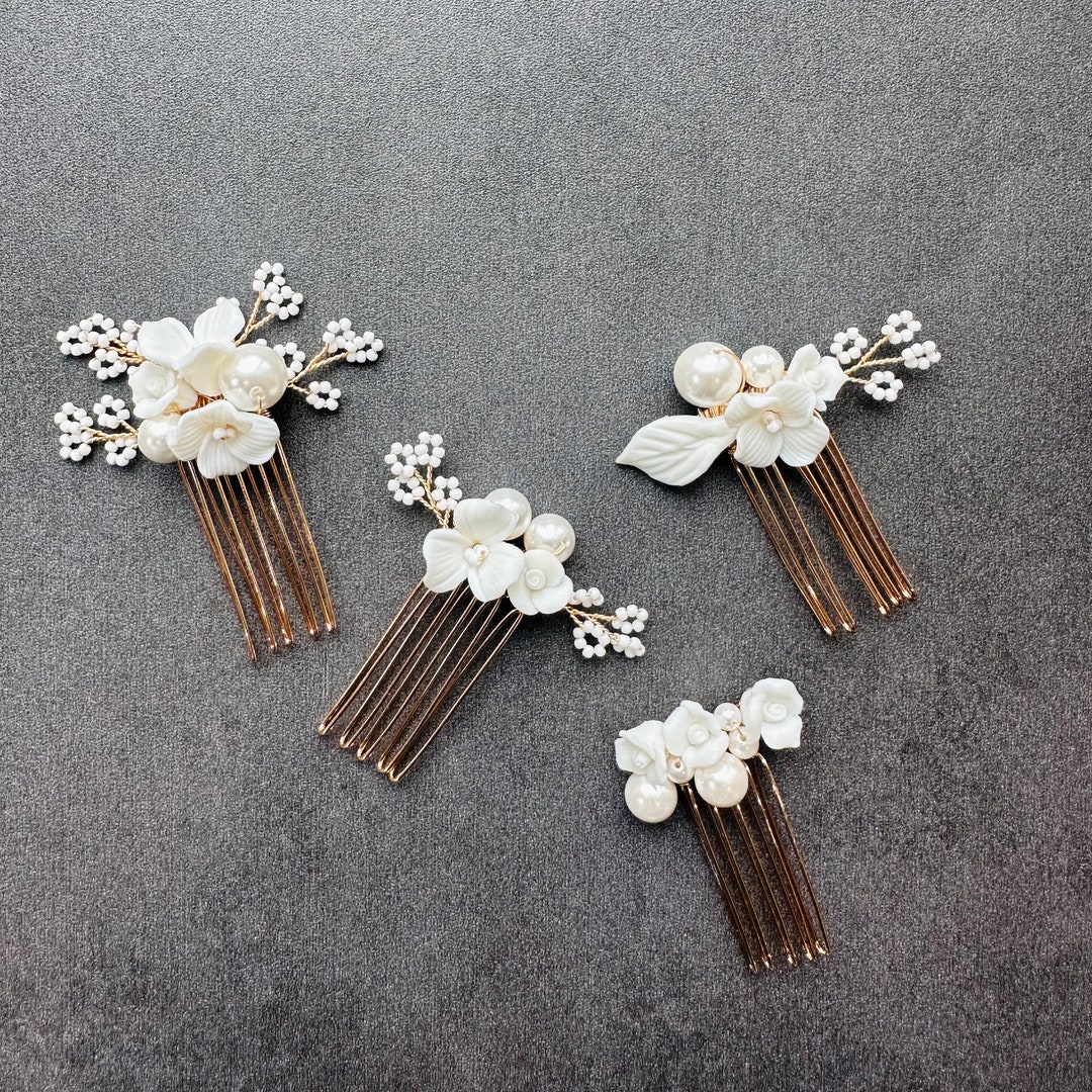 Hair Pins for Wedding, Gold Pearl Hair Pins for Bridesmaids, Wedding ...
