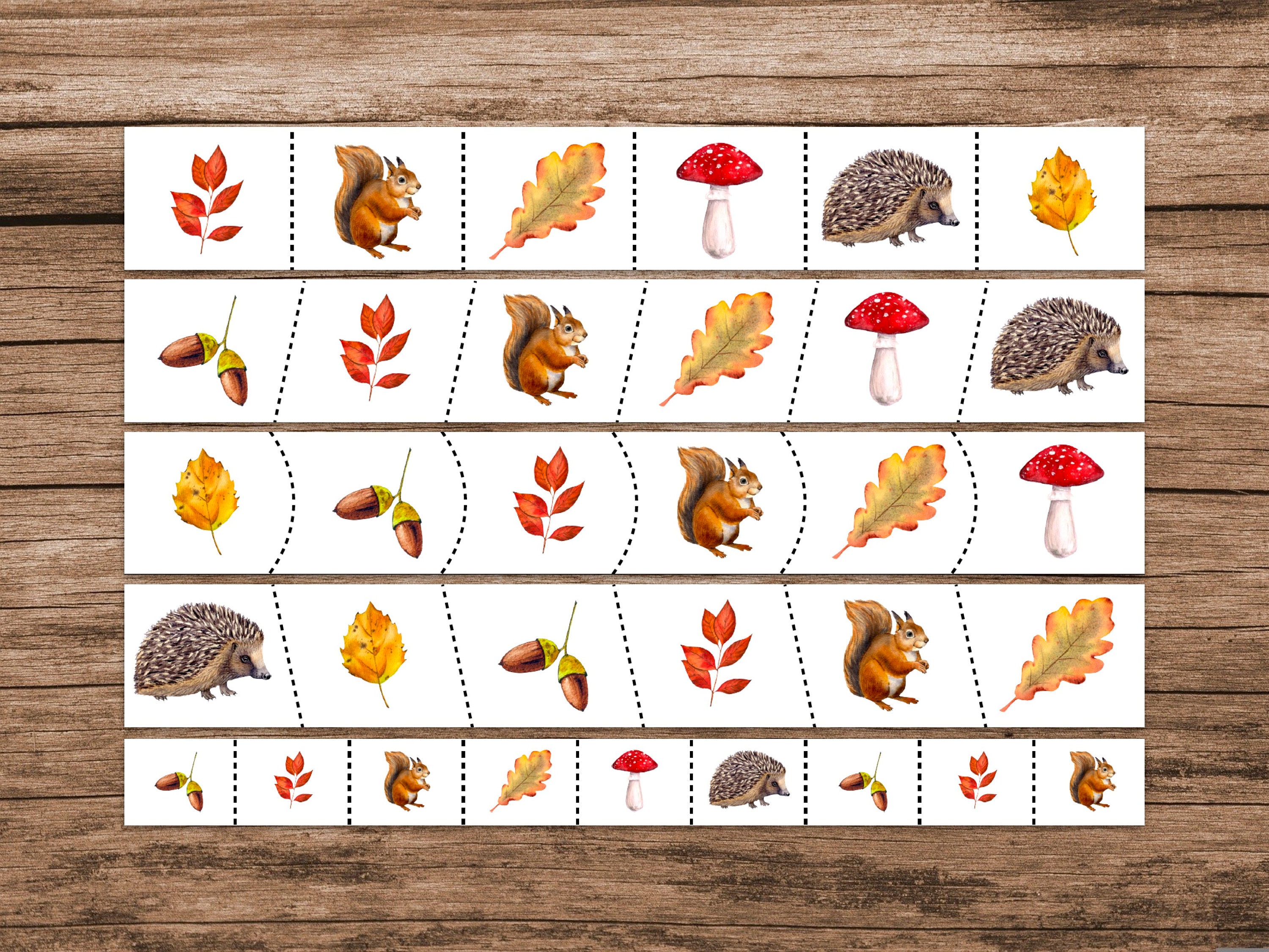 Fall Cut and Paste Activity Pack, Preschool Fine Motor Scissors ...