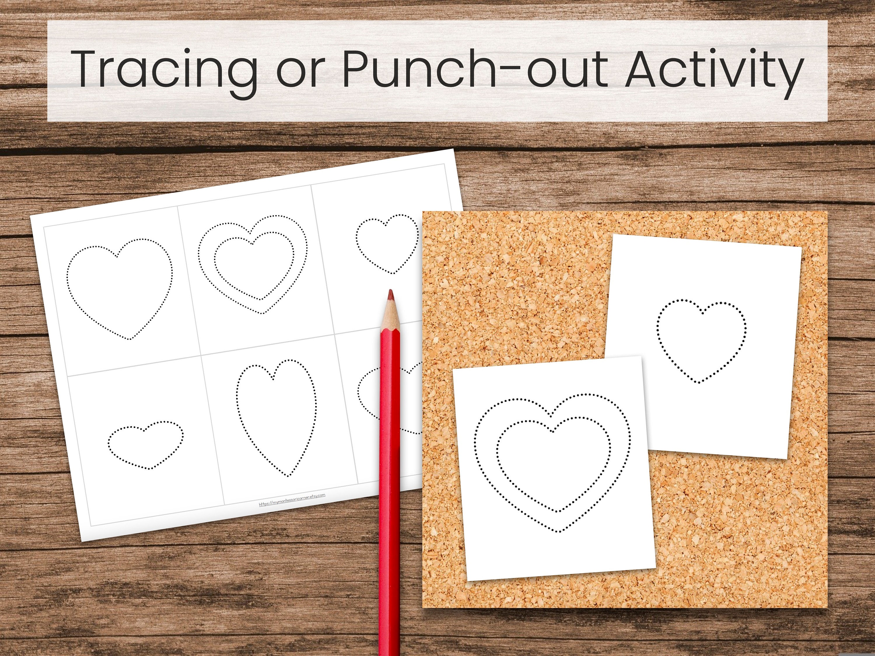 Hearts Fine Motor Activities montessori Preschool Printables - Etsy