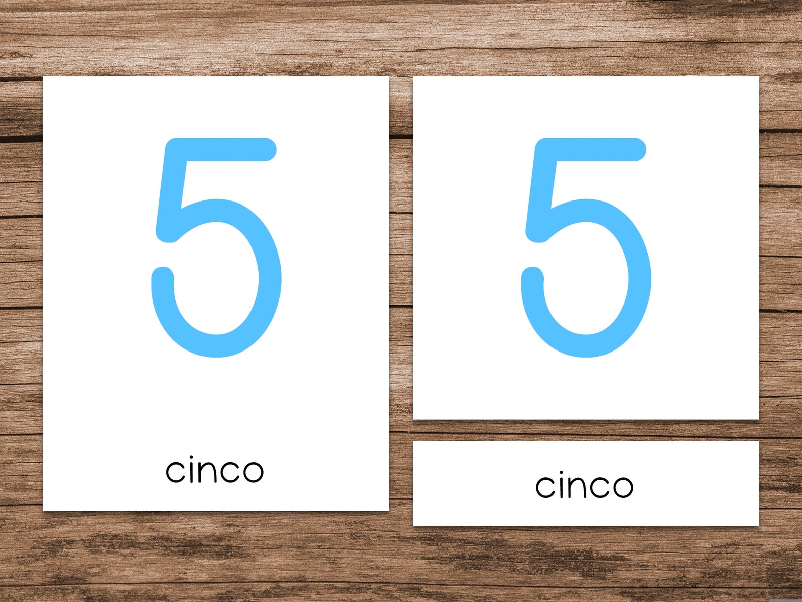 Spanish Number 3-part Cards (printable Montessori Materials) - Etsy