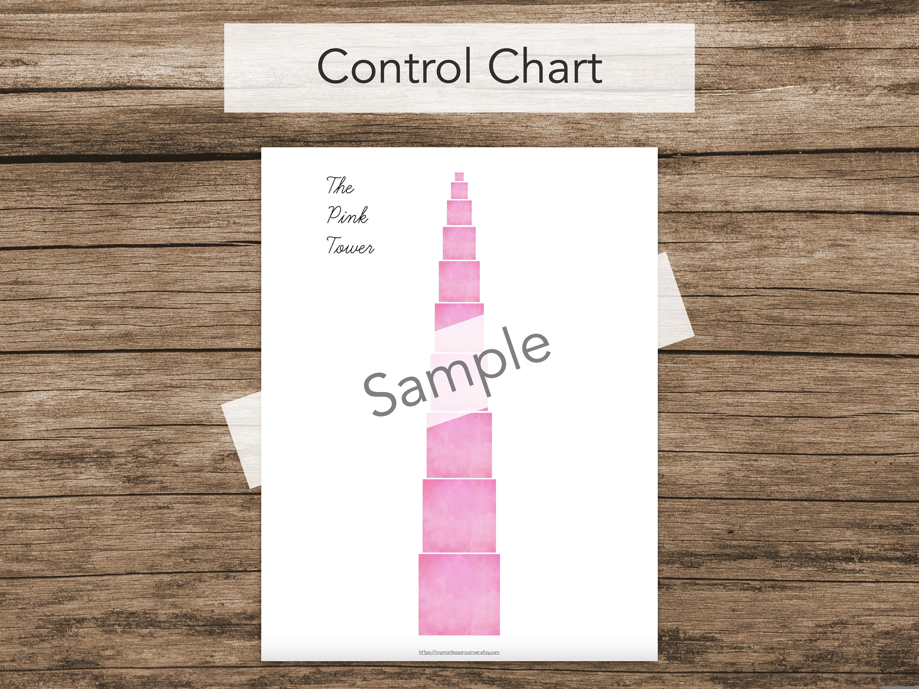 Montessori Pink Tower Printable Activities - Etsy