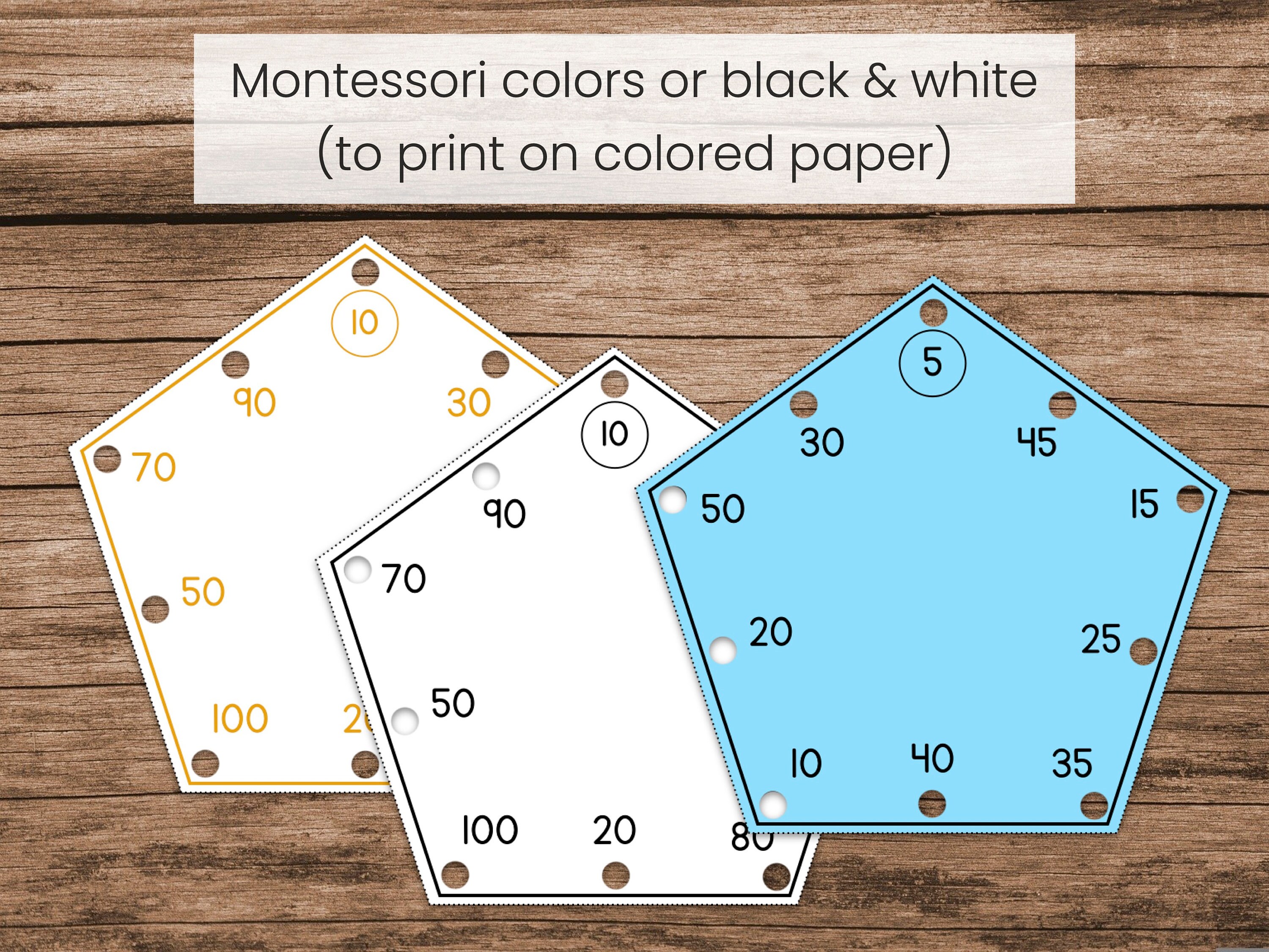Montessori Skip Counting Lacing Cards math Extension - Etsy