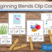 Beginning Consonant Blends Clip Cards (montessori Blue Series Printable ...