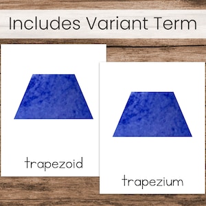 Montessori Geometric Shapes 3-part Cards and Control Chart: Homeschool ...