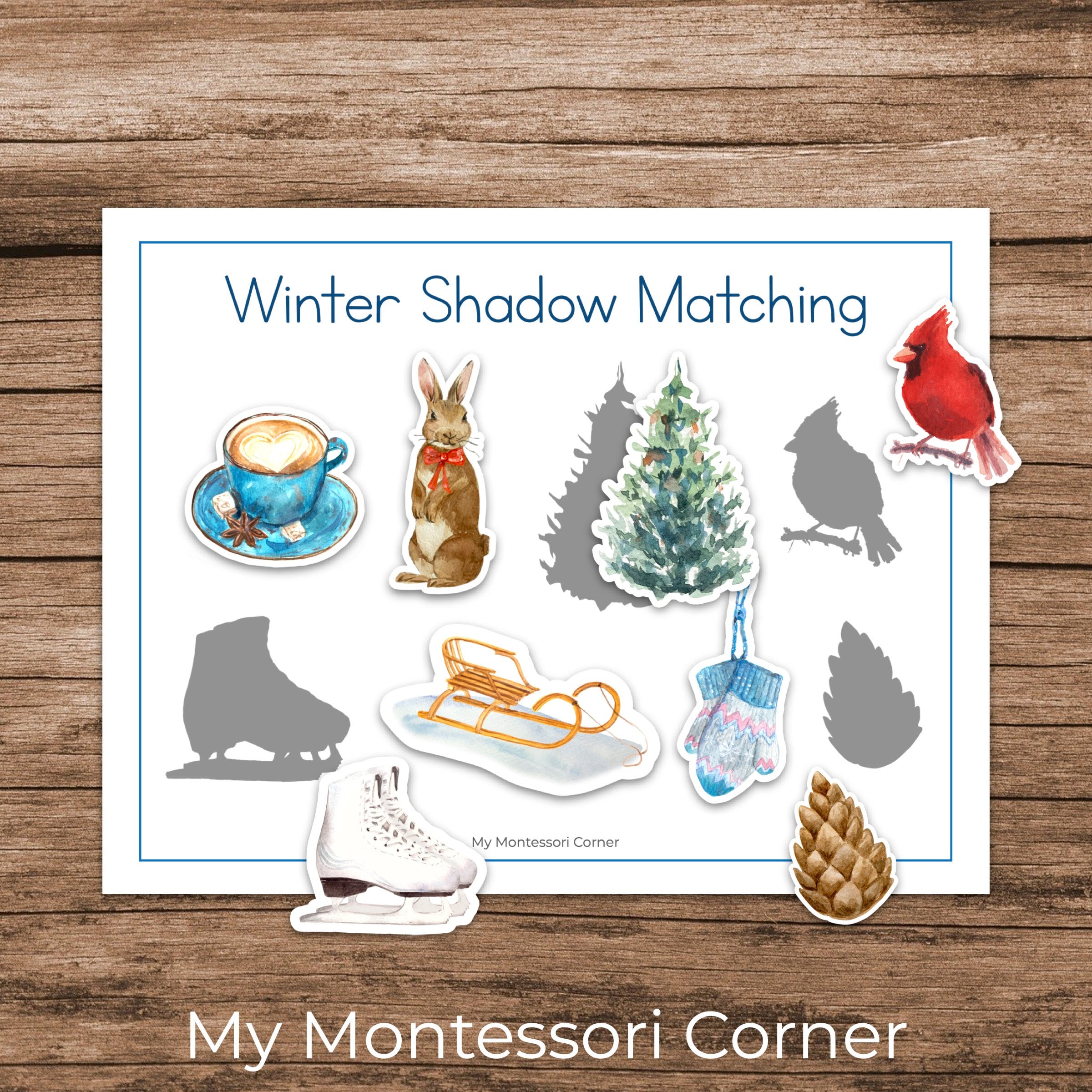 Winter Matching and Sorting Activities (montessori Preschool Binder ...
