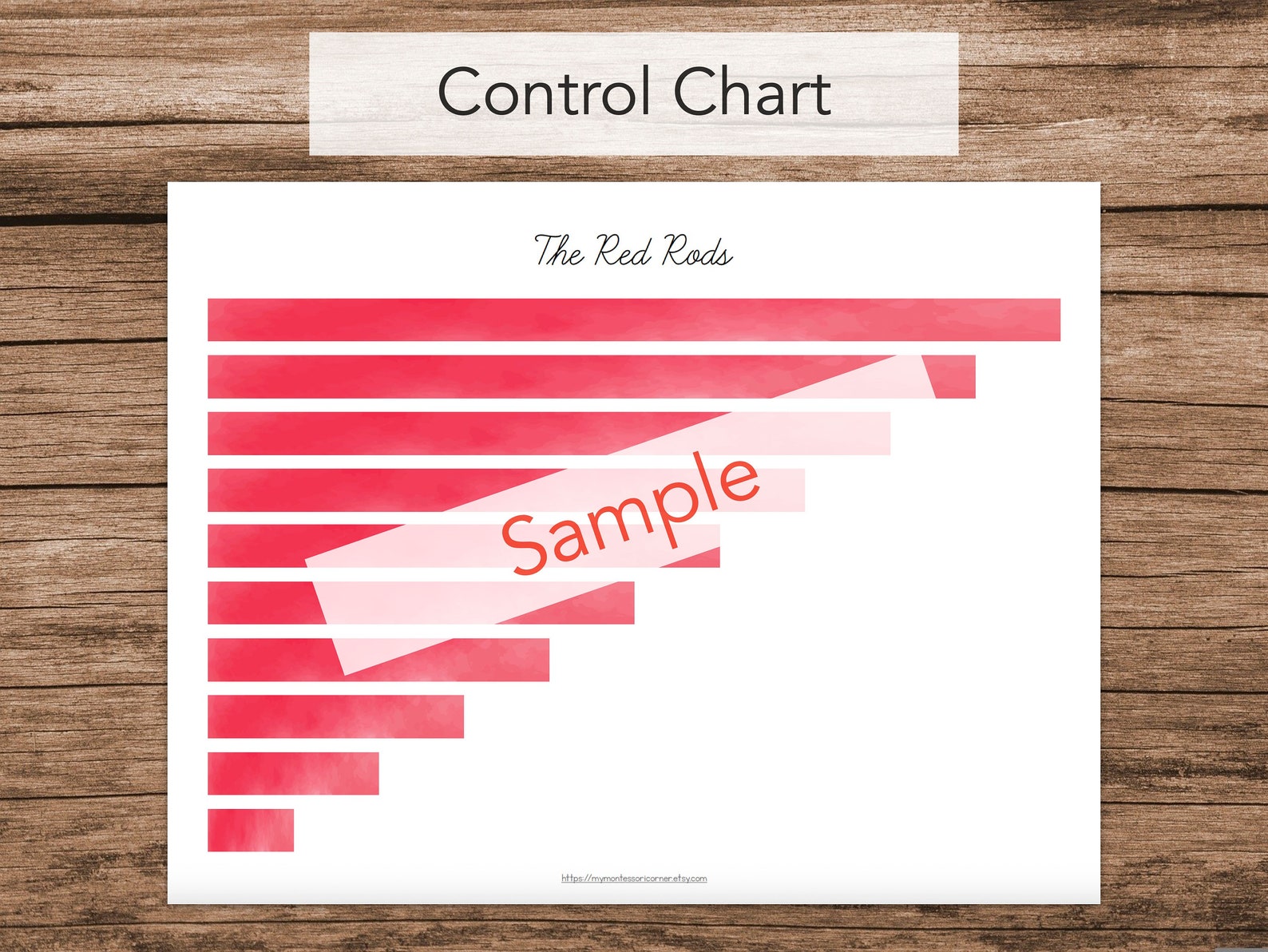 Montessori Red Rods Printable Activities - Etsy