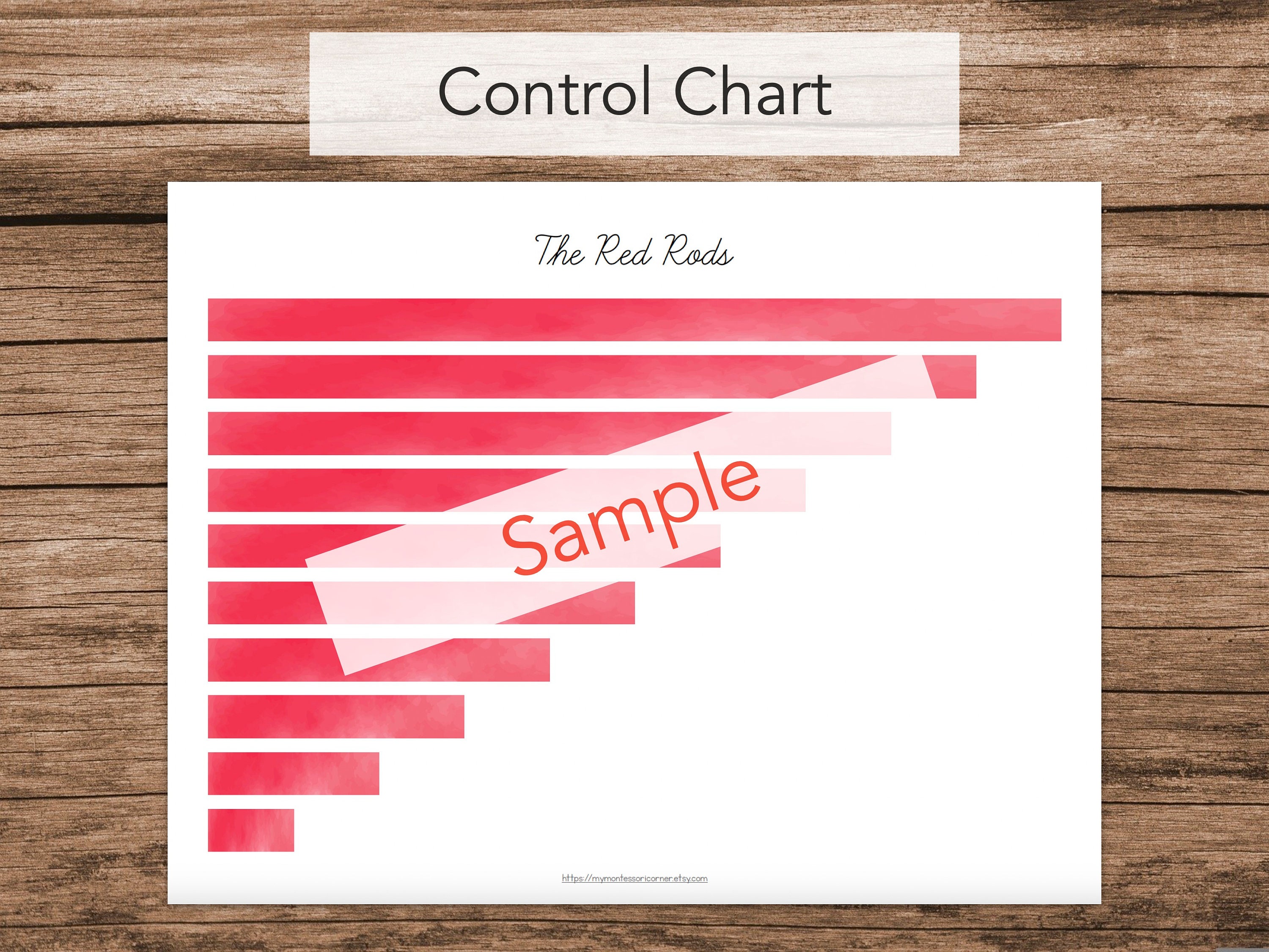 Montessori Red Rods Printable Activities - Etsy