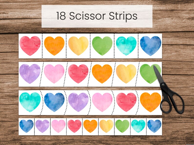 Hearts Fine Motor Activities (montessori Preschool Printables) - Etsy