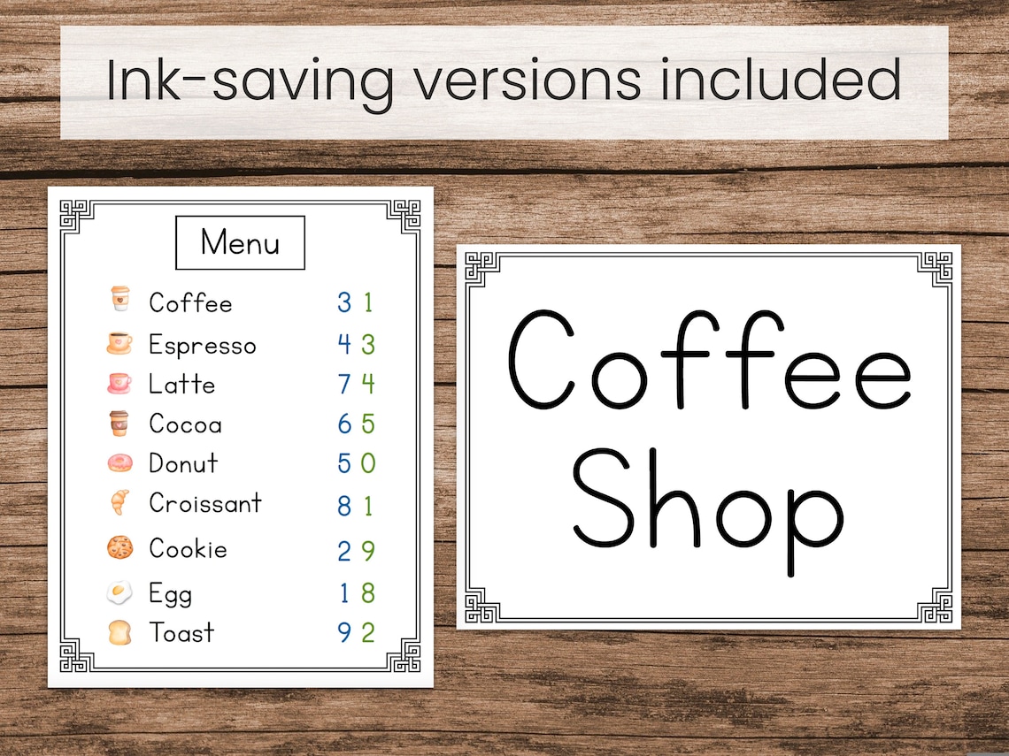 Montessori Golden Beads Coffee Shop Math Play Set - Etsy