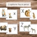 Uppercase-lowercase Alphabet Matching Cards, Mother and Baby Animals ...