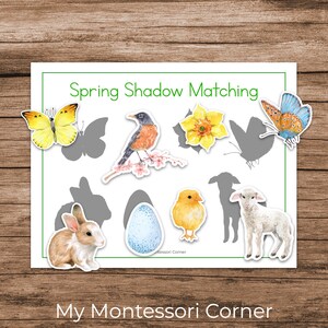 Spring Busy Binder, Preschool Matching Activities Printable - Updated ...