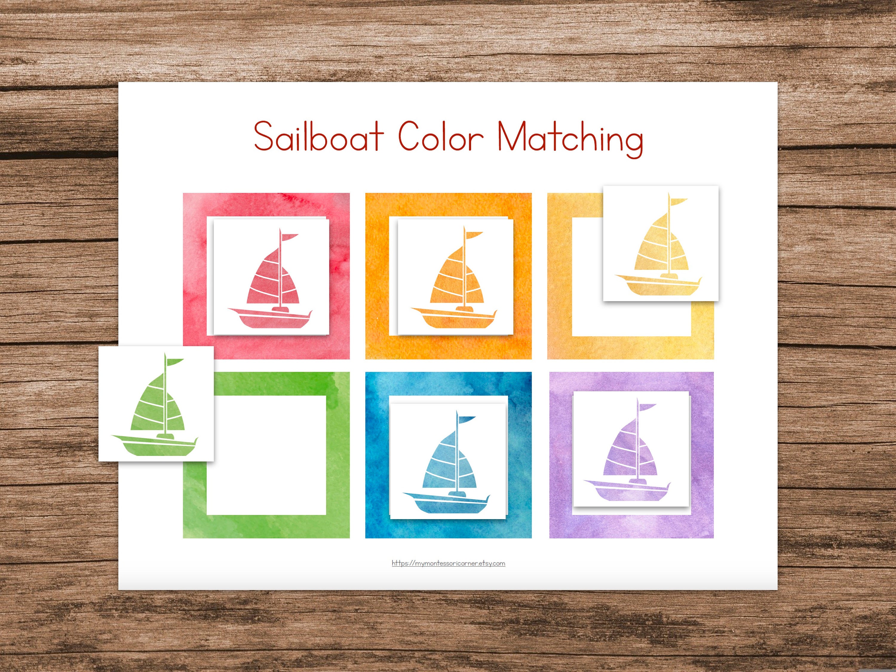 Summer Matching and Sorting Activities montessori Preschool Binder ...