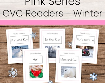 Montessori Pink Series Books Set 2: Phonetic Books for - Etsy