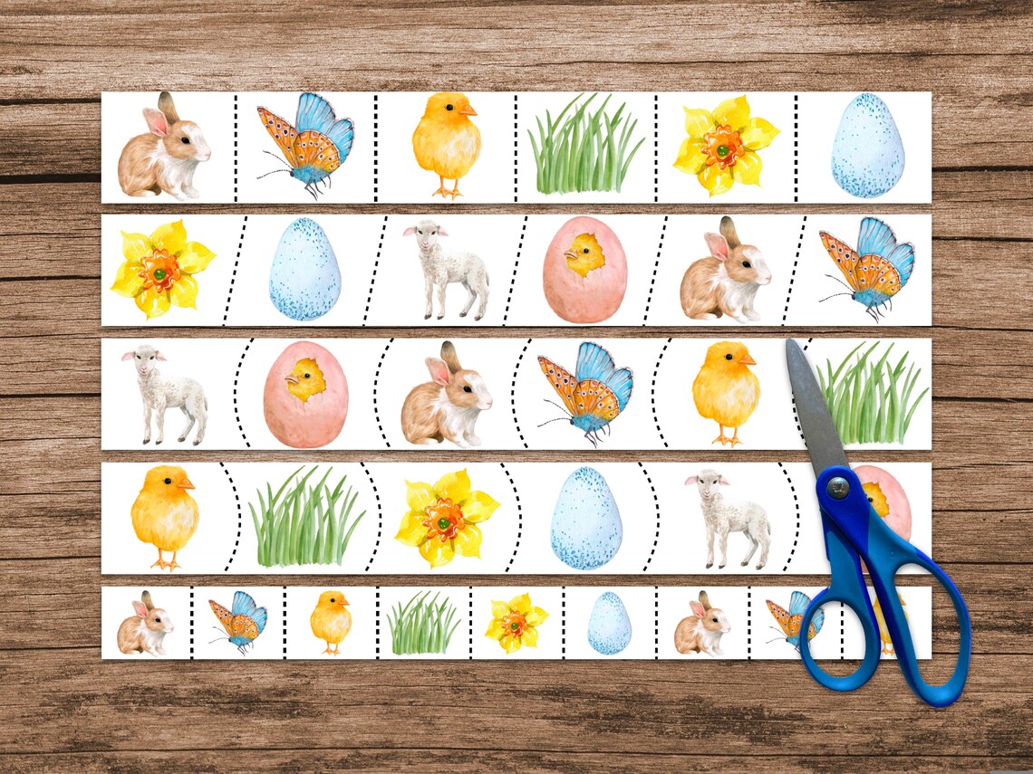 Spring Cut and Paste Activity Pack (preschool Fine Motor Printables) - Etsy
