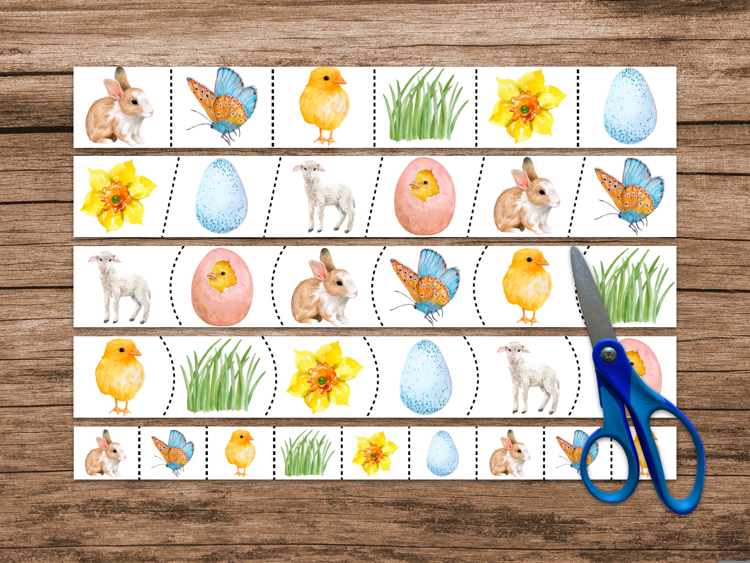 Spring Cut and Paste Activity Pack (preschool Fine Motor Printables) - Etsy