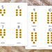 SPANISH Number Counting and Montessori 3 Part Cards, Fall Sunflower - Etsy