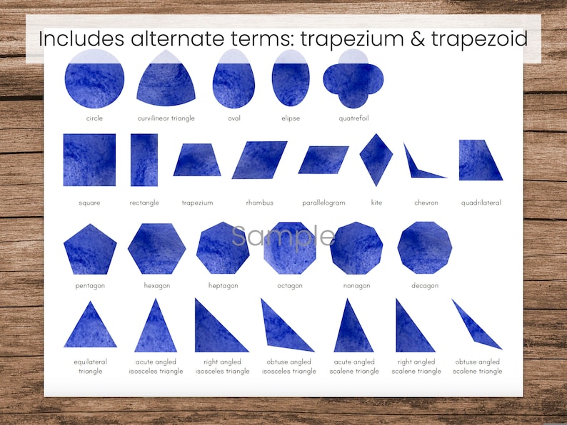 Montessori Geometric Cabinet Control Chart - Etsy