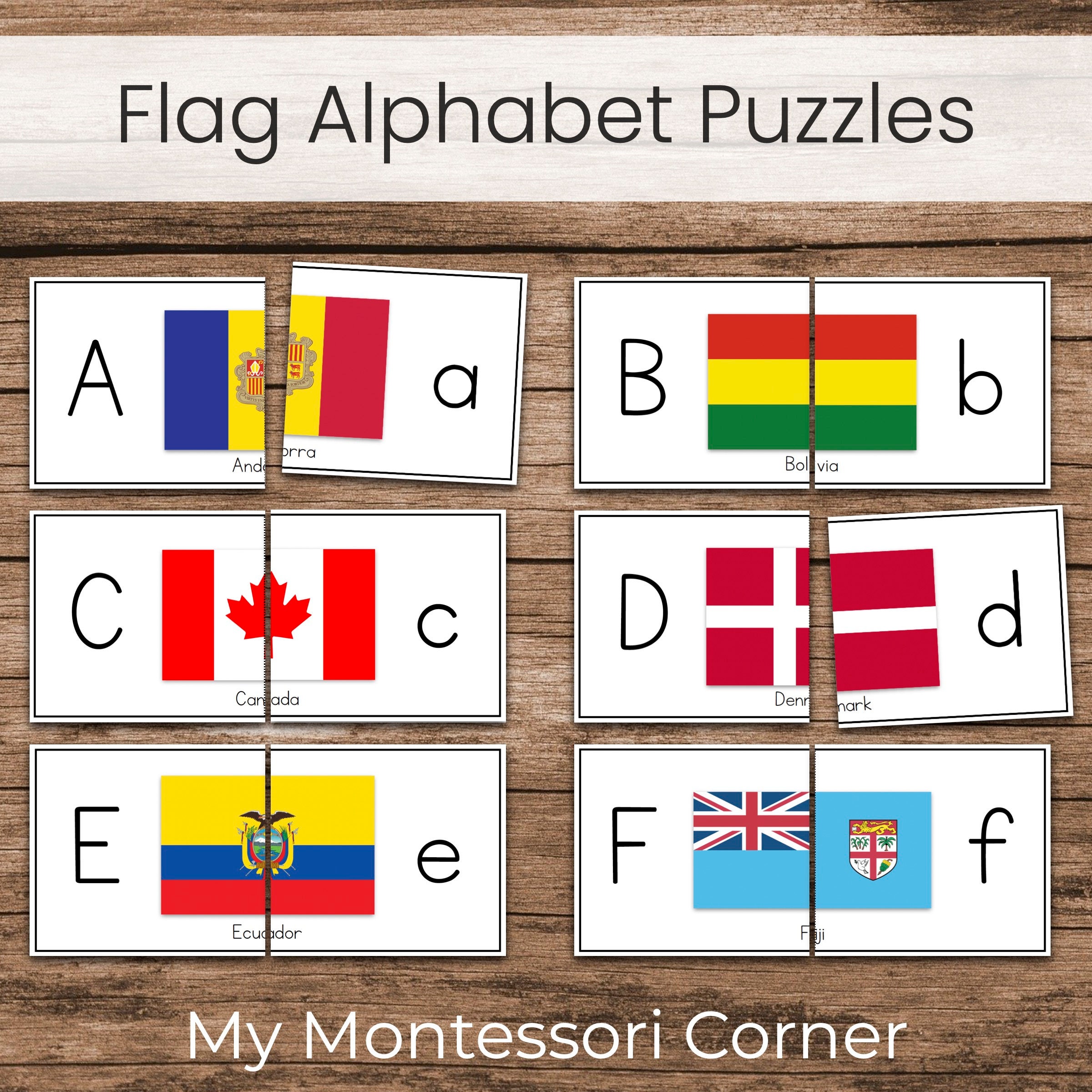Montessori World Continents Preschool Geography Bundle - Etsy