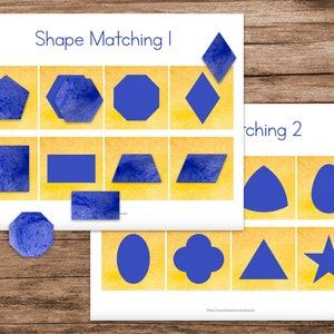 Montessori Shapes and Colors Busy Binder Activities (preschool Matching ...