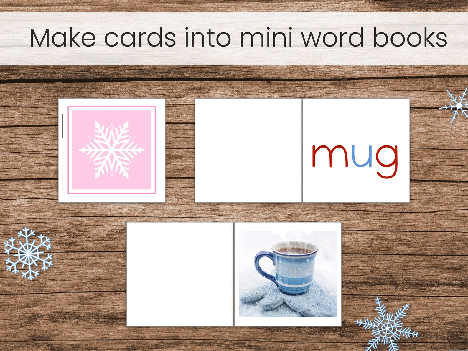 Winter Reading Bundle (montessori Pink, Blue and Green Series) - Etsy