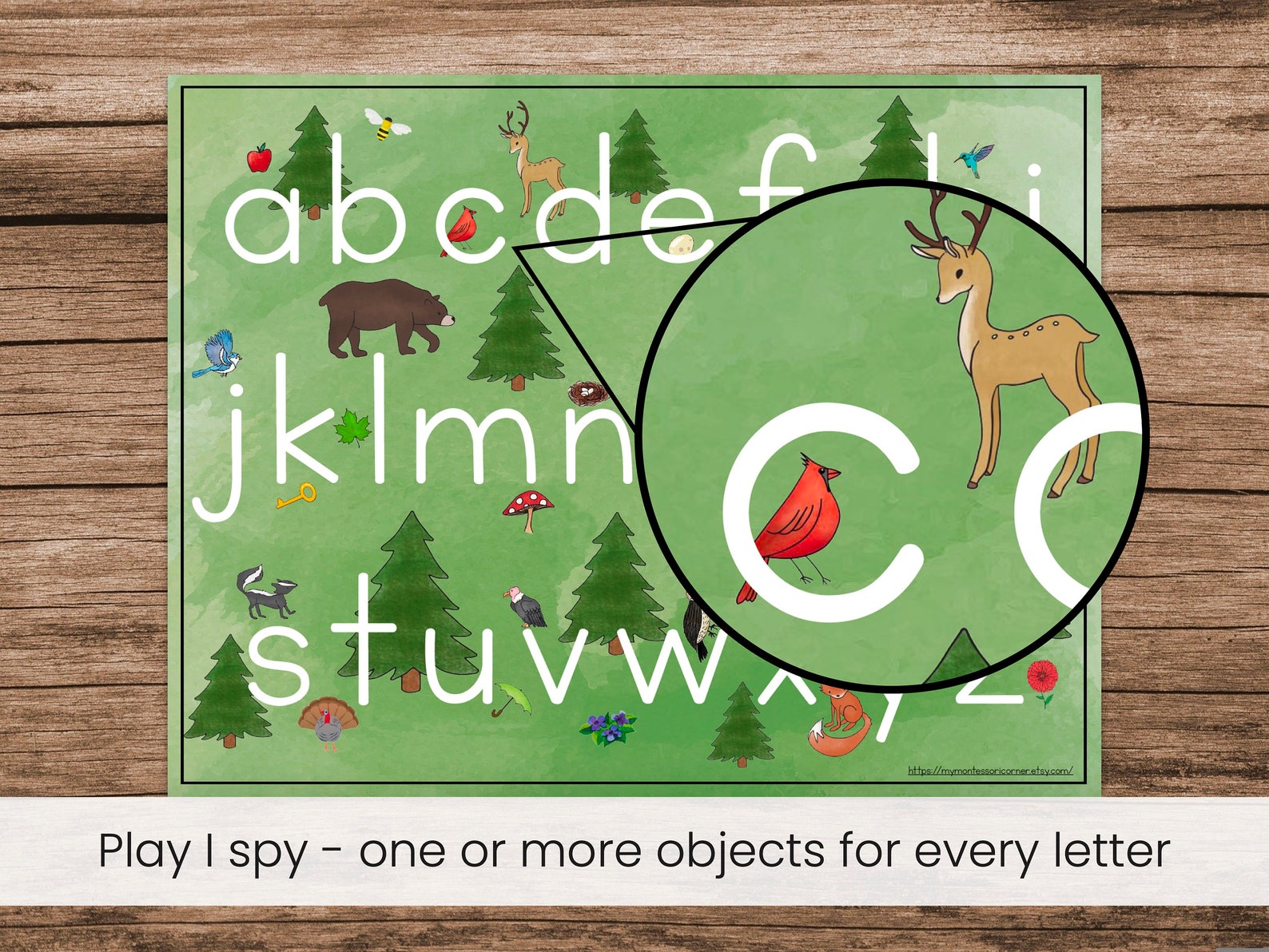 Woodland Alphabet Tracing Mat, Lowercase - Etsy