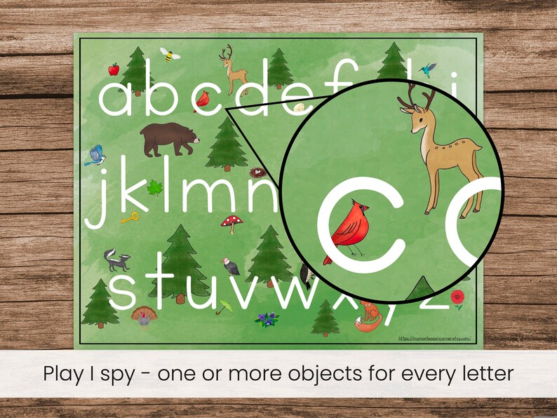 Woodland Alphabet Tracing Mat, Lowercase - Etsy