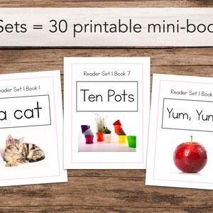 Montessori Pink Series Readers Bundle (CVC Decodable Books) - Etsy