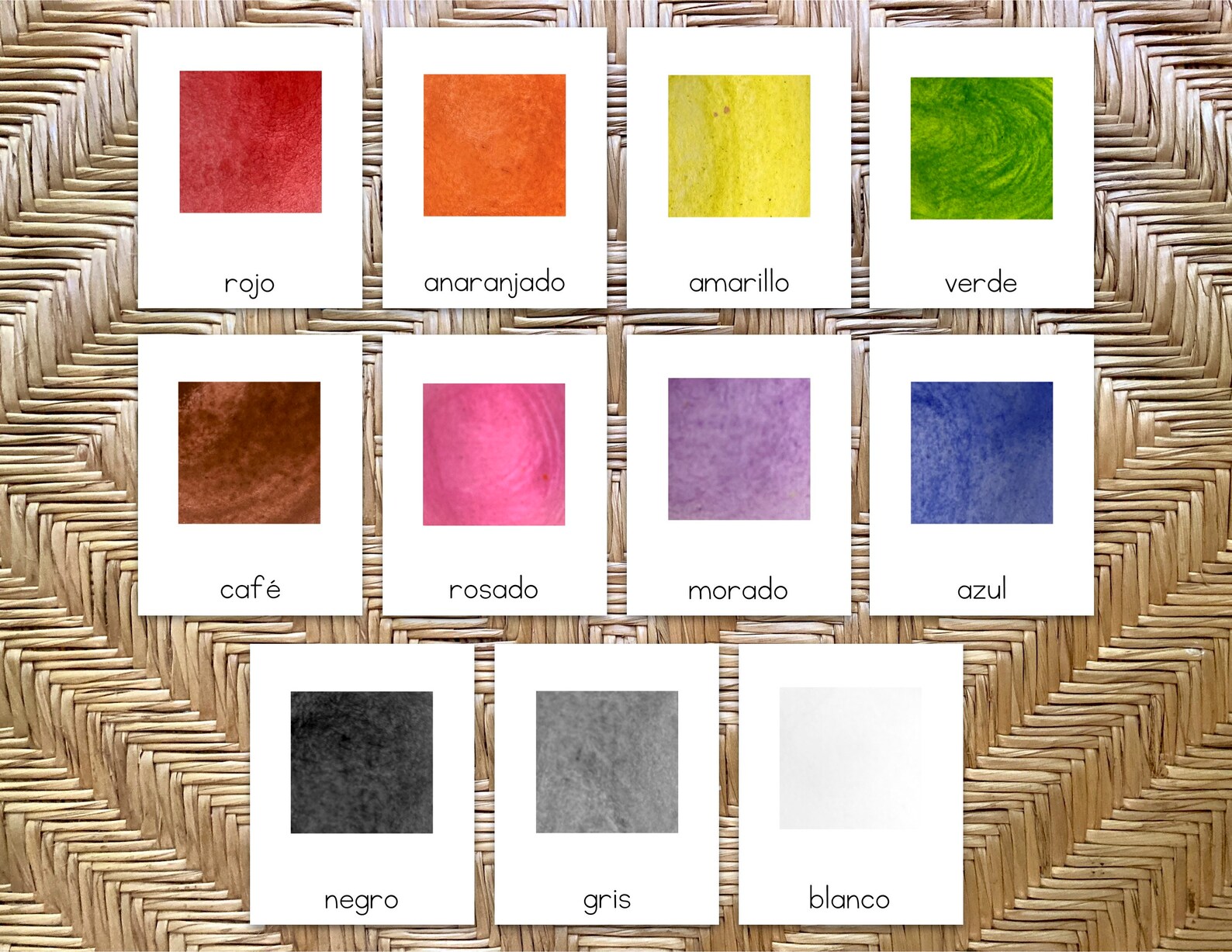 SPANISH 3-part Cards Basics Bundle: Shapes, Colors, Numbers, Nature ...