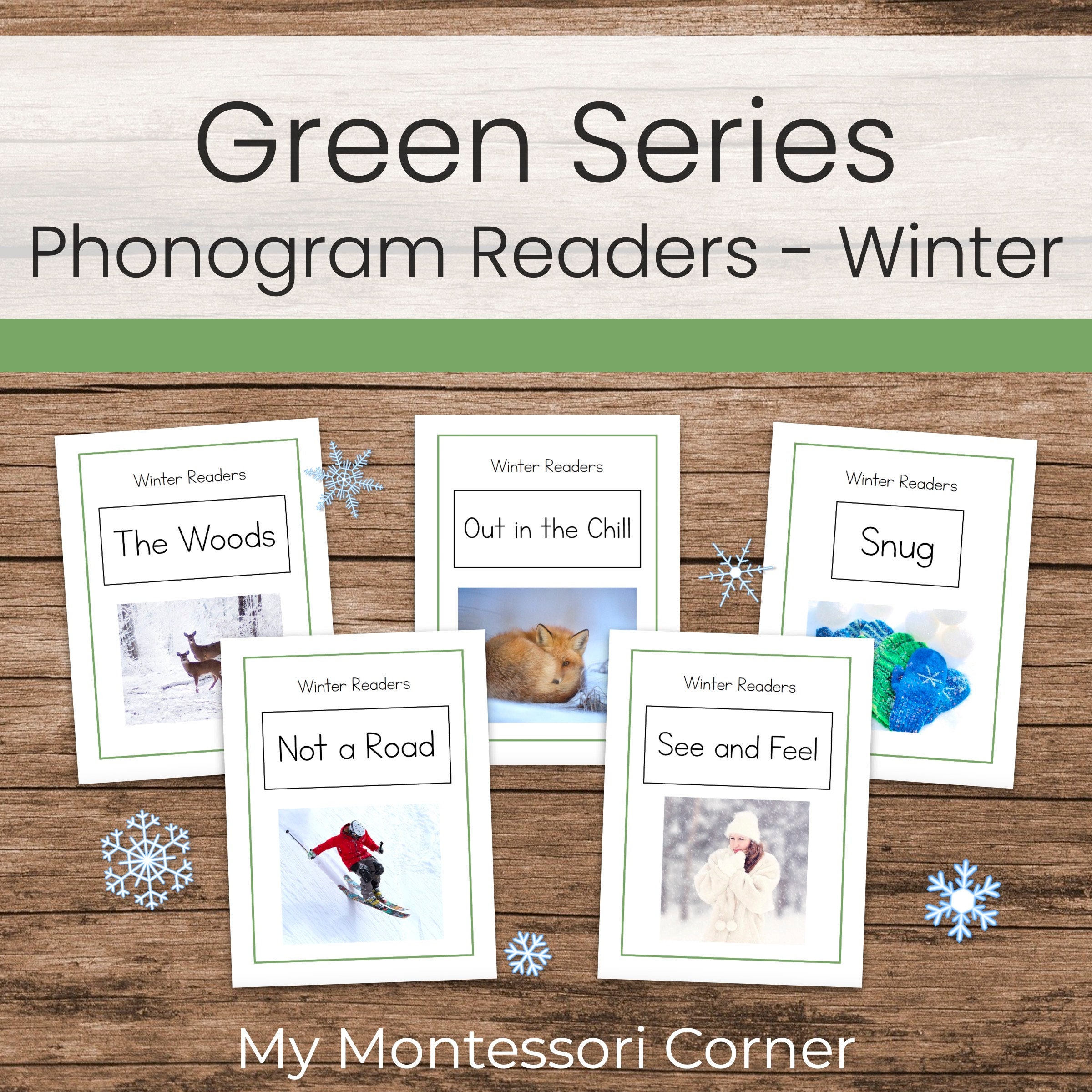 Winter Green Series Phonogram Readers (montessori Decodable Books) - Etsy