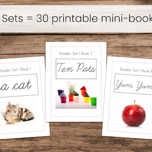 CURSIVE Pink Series Readers Bundle (montessori CVC Reading Books) - Etsy