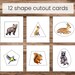 Forest Animals Scissors Strips and Cutting Practice (montessori Fine ...