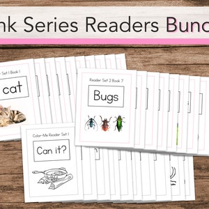 Montessori Pink Series Readers Bundle CVC Decodable Books - Etsy