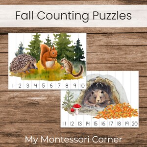 Fall Preschool Activity Bundle, Montessori Autumn Unit Printable ...