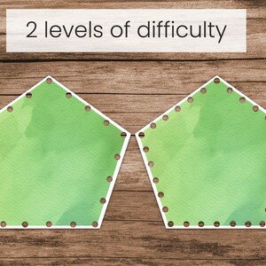 Geometric Shapes Lacing Cards, Watercolor (printable Preschool Fine ...