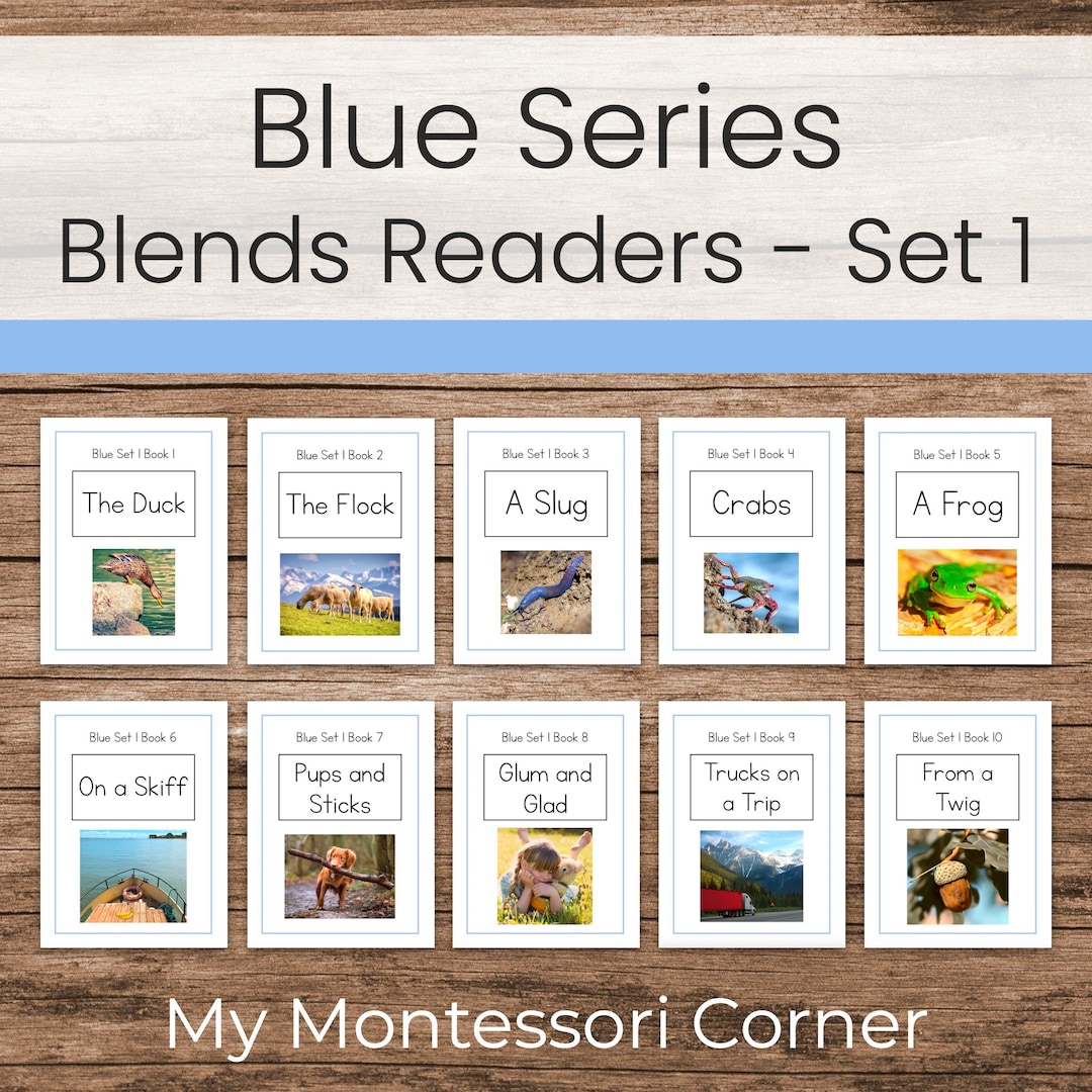 Montessori Blue Series Readers Set 1 (decodable Phonetic Books) - Etsy