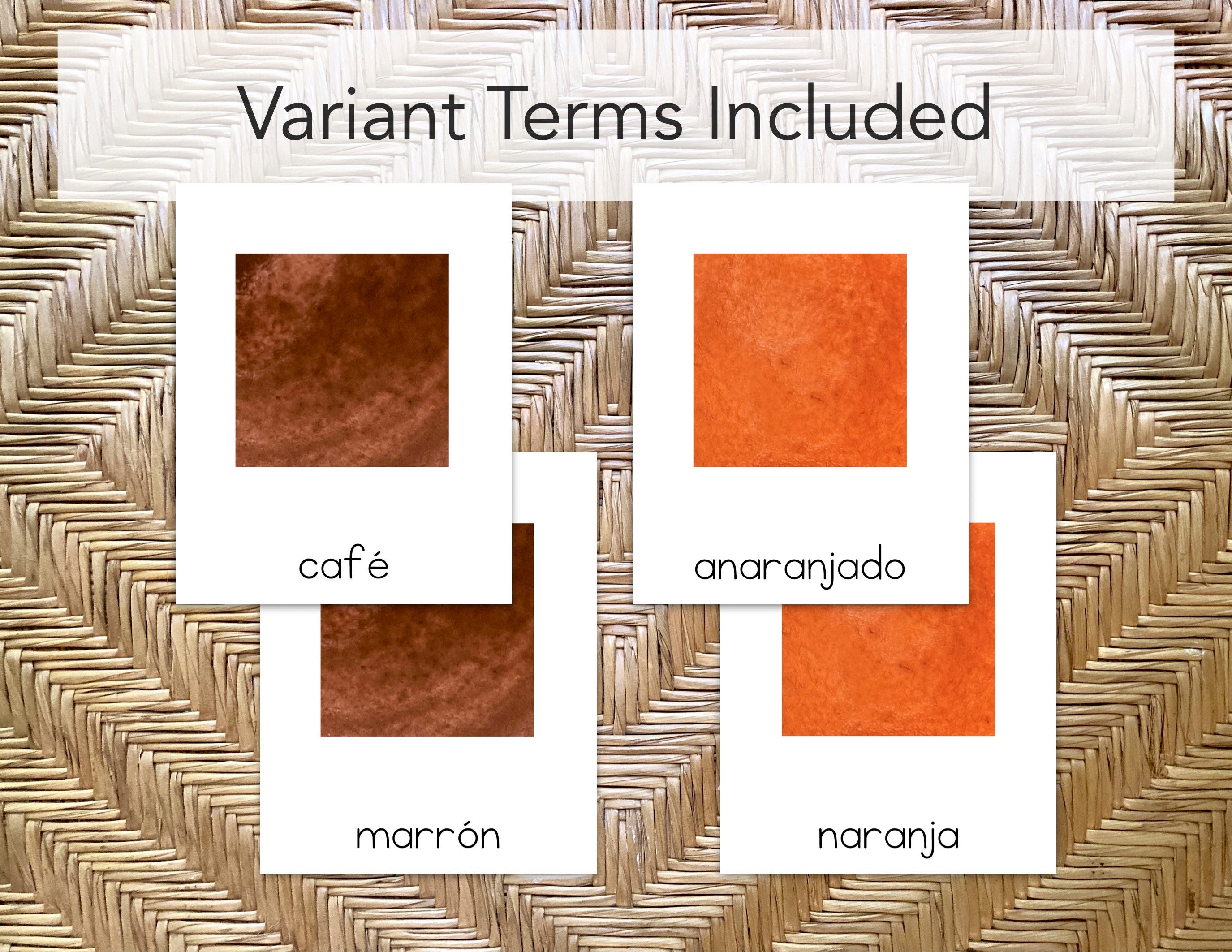 SPANISH 3-part Cards Basics Bundle: Shapes, Colors, Numbers, Nature ...