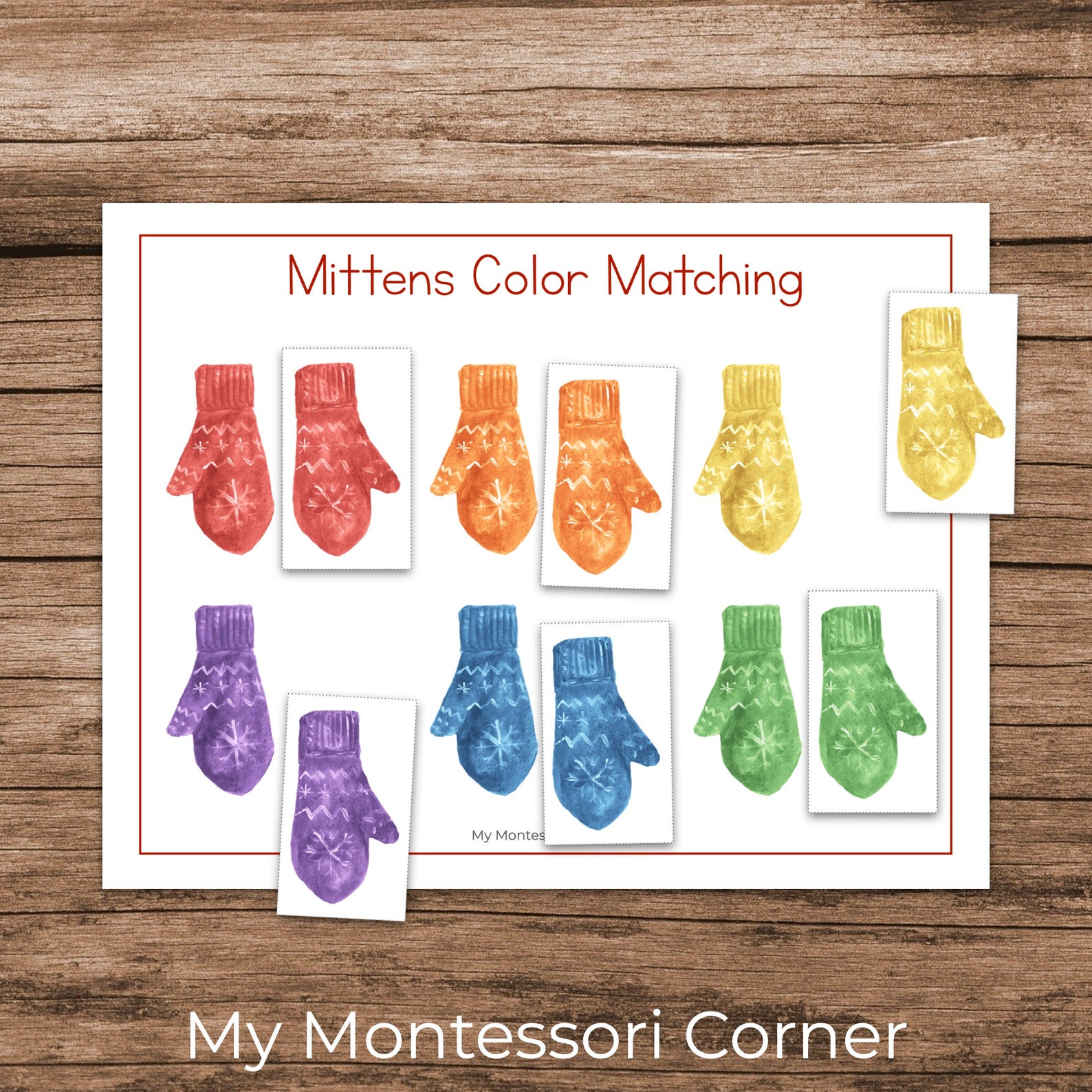 Winter Matching and Sorting Activities (montessori Preschool Binder ...