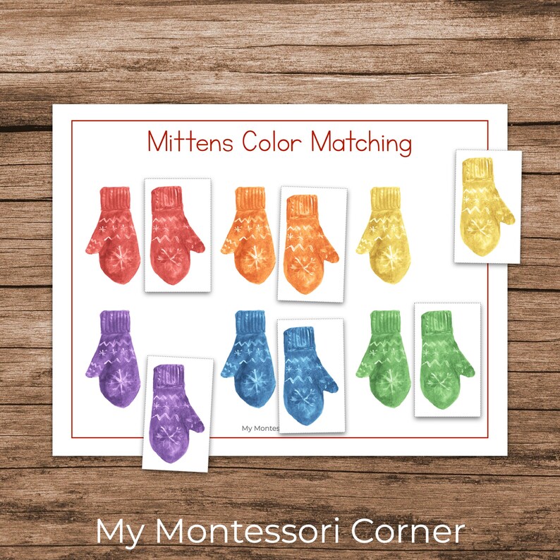 Winter Matching and Sorting Activities (montessori Preschool Binder ...