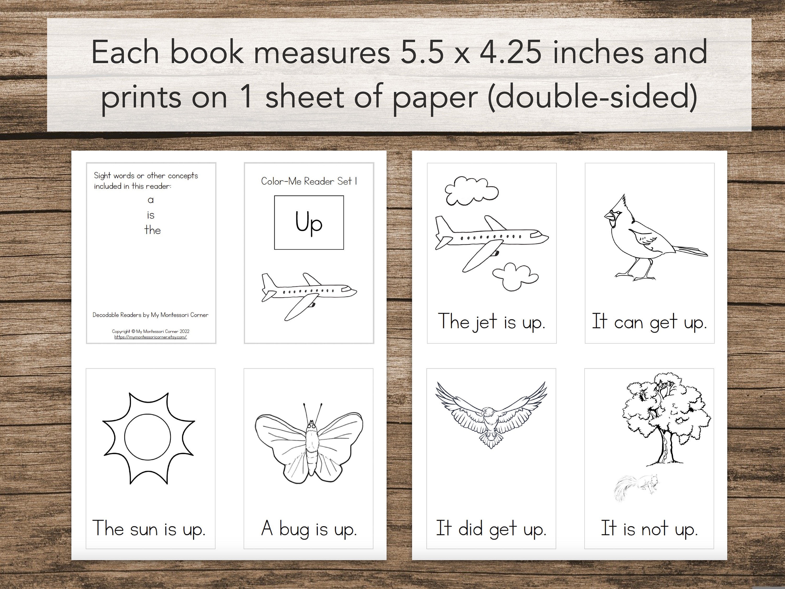 Pink Series Color-me Readers (montessori Decodable Reading Books) - Etsy
