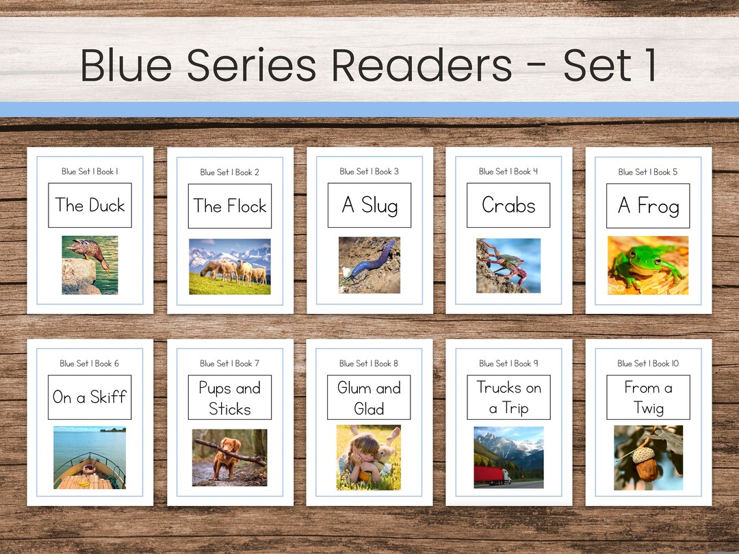 Montessori Blue Series Readers Set 1 decodable Phonetic - Etsy