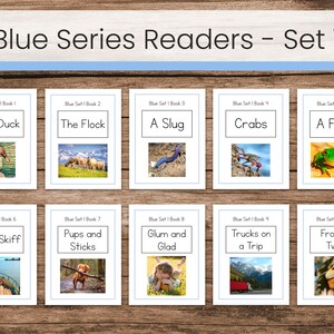 Montessori Blue Series Readers Set 1 decodable Phonetic - Etsy