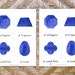 SPANISH Geometric Shapes 3 Part Cards, Watercolor: Montessori ...