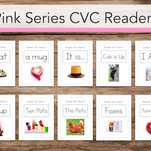 Montessori Pink Series Readers Bundle (CVC Decodable Books) - Etsy