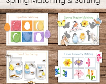 SPRING Preschool Printable Busy Book PDF Learning Binder Toddler Nature ...
