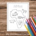 Animals of the Continents Coloring Pages montessori Preschool Geography ...