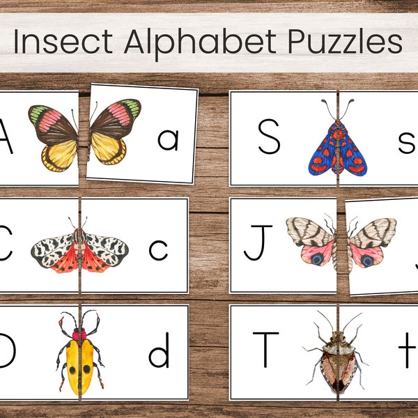 Alphabet Flash Cards Uppercase & Lowercase Preschool Alphabet Cards - Etsy