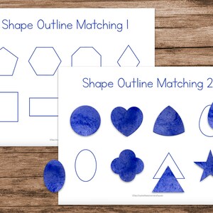 Montessori Shapes and Colors Busy Binder Activities preschool Matching ...