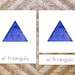 SPANISH Geometric Shapes 3 Part Cards, Watercolor: Montessori ...